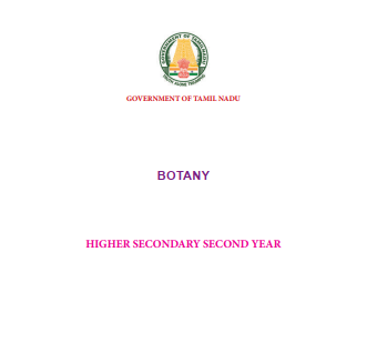 12th STD NEW 2019 BOTANY TEXTBOOK - ENGLISH MEDIUM FREE DOWNLOAD