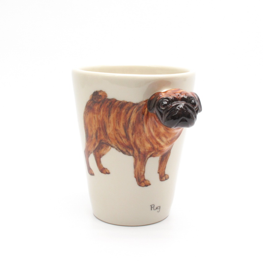 PUG LOVER GIFTS: Pug Mug Coffe Cup 00006