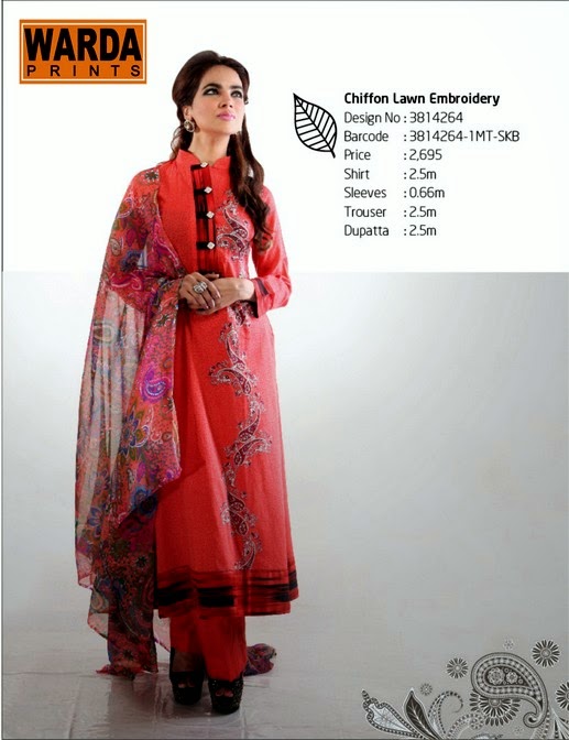 Warda New Arrivals - Warda Designer Summer Collection 2014 Vol-2 ~ She9 ...