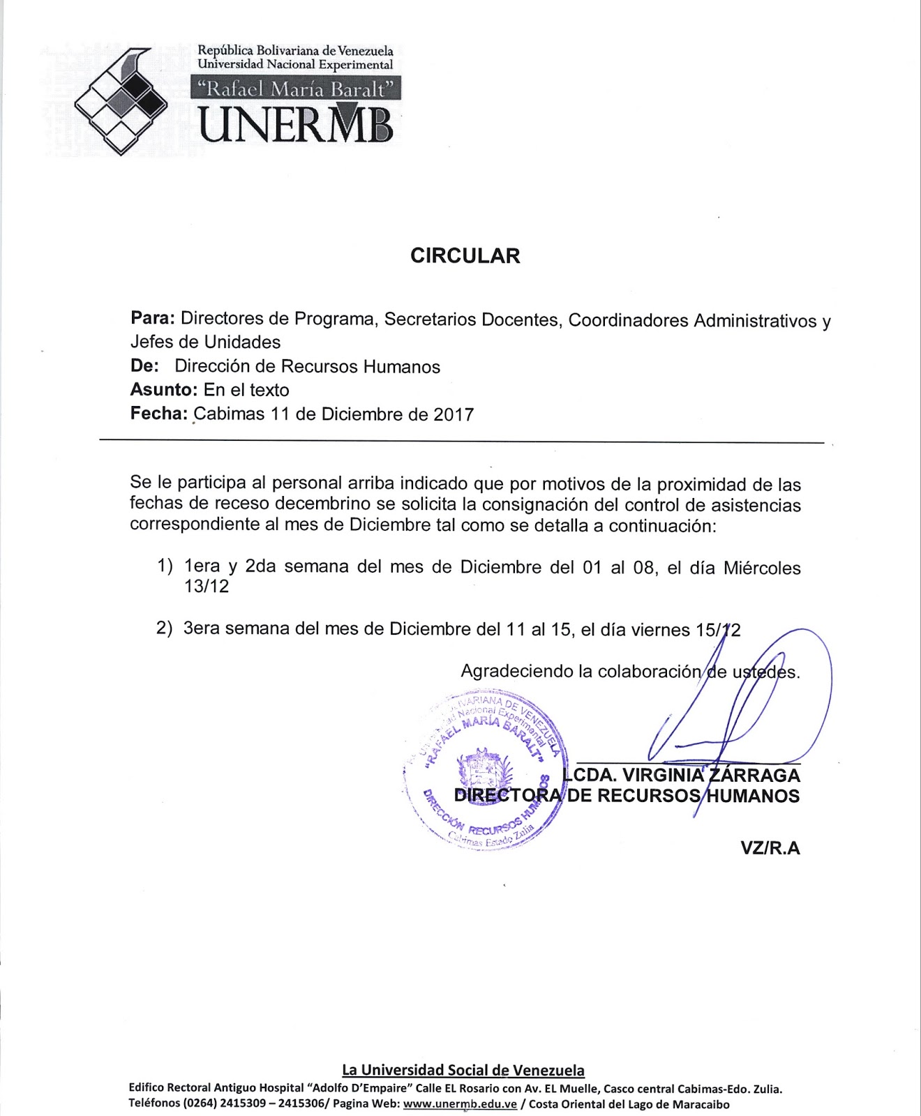 Circular - RRHH Contigo | La atención es nuestro compromiso!