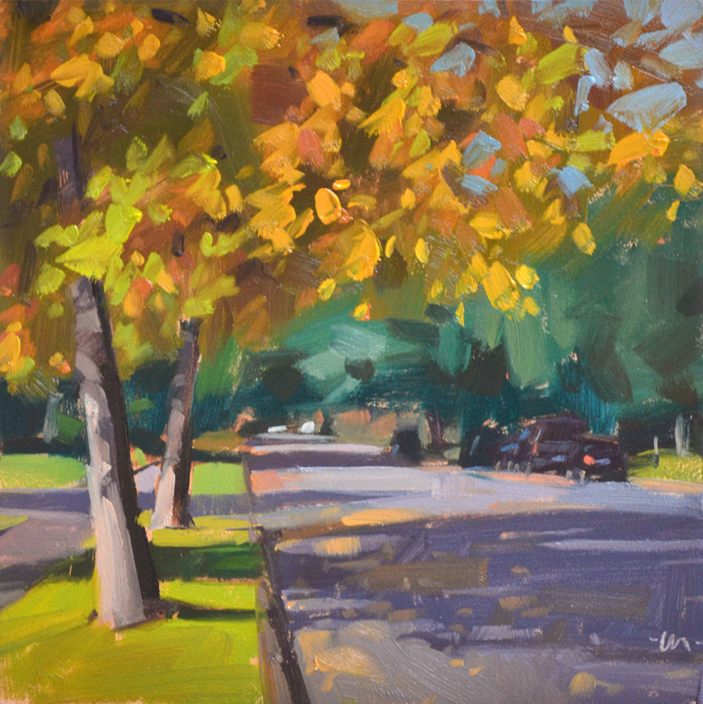Carol Marine's Painting a Day: Fall Shadows