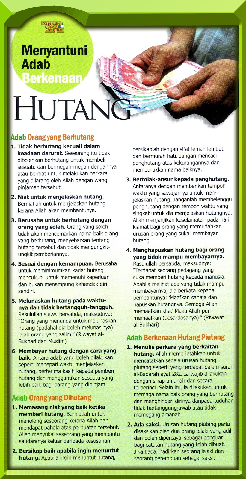 Msg Cyber Adab Adab Hutang