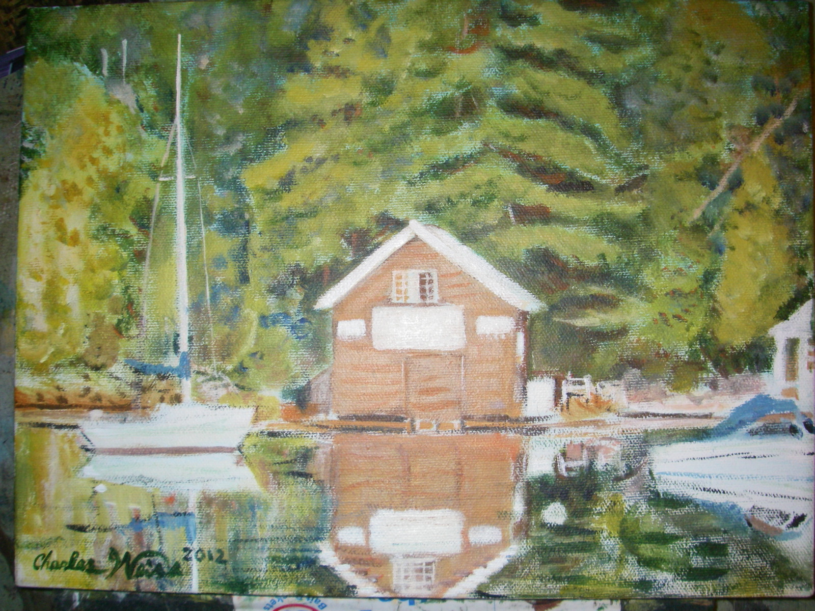 CHARLES WEISS ART: Morning Reflection painting