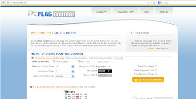 Tips Memasang Counter Flag Pada Blog - Begil