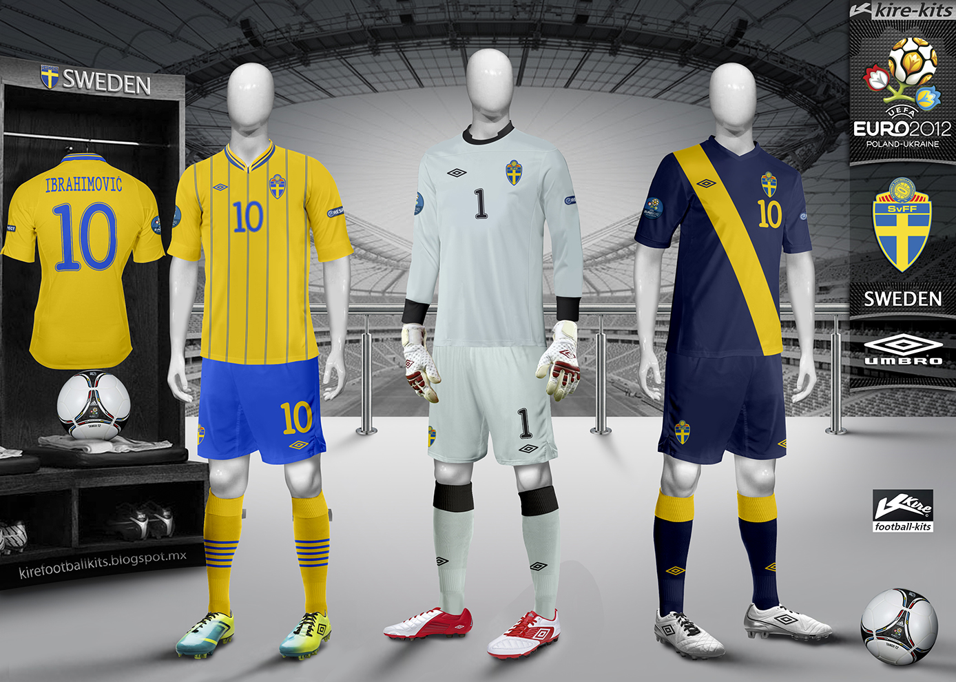 Kire Football Kits: Sweden kits Euro 2012