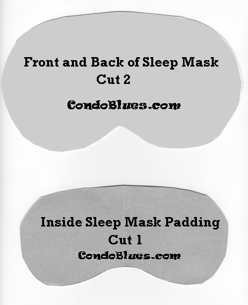 Condo Blues: How to Make a Flannel Sleep Mask