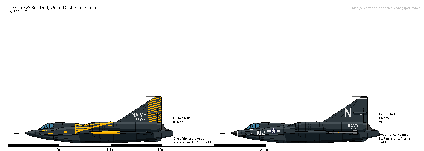 War Machines Drawn: Convair F2Y Sea Dart