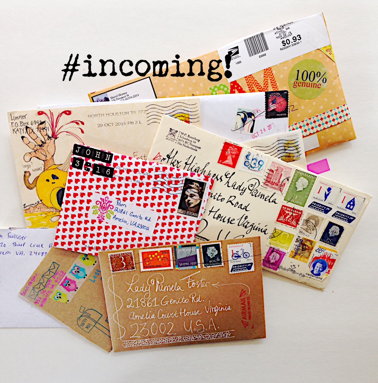 The Lost Art of Letter Writing...Revived!: More Incoming Snail Mail!