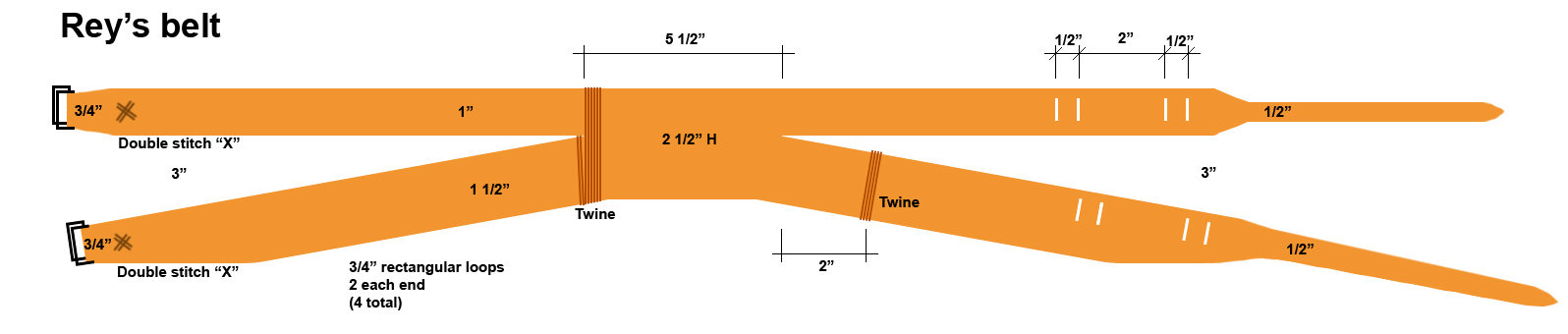 Sewing Bee: Part 5: Rey's Split Leather Belt