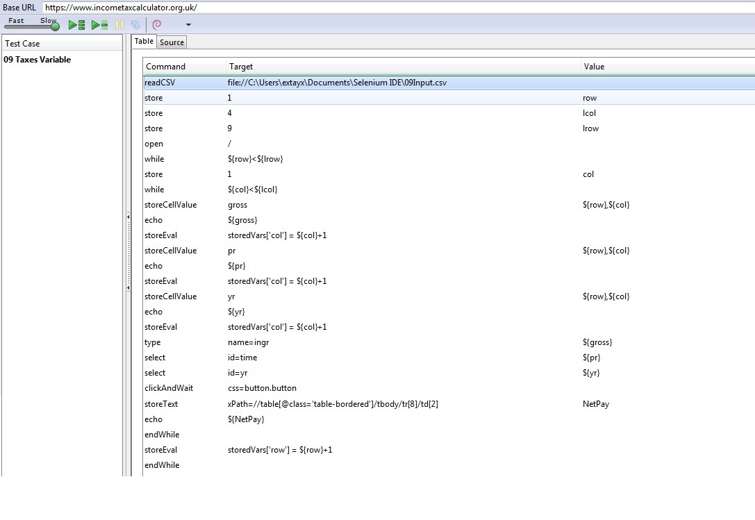 Blog Of Abdul Hameed Selenium Ide To Use While Loop And