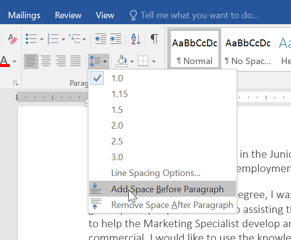 Line and Paragraph Spacing | Belajar Office Line and Paragraph Spacing | Belajar Office