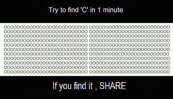 Easy Brain Teaser to find Hidden C in pattern-Shake The Brain