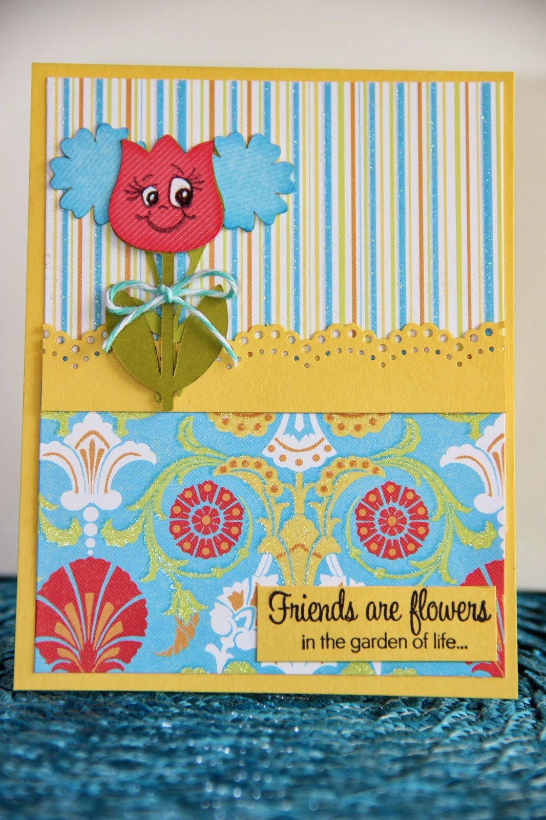 Purple Paradise Creations: Spring Flowers Card