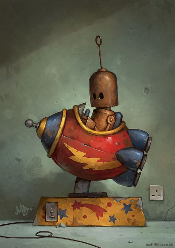 Pinzellades al món: Robots: il·lustracions de Matt Dixon