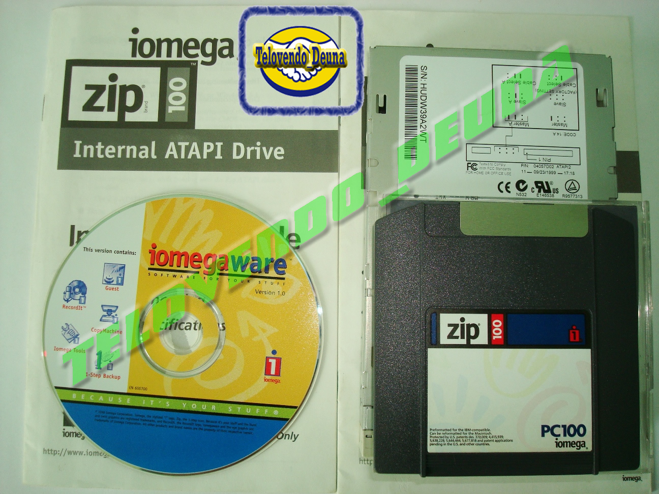 Te Lo Vendo De Una.: Unidad ZIP Drive IOMEGA de 100MB Interna IDE.