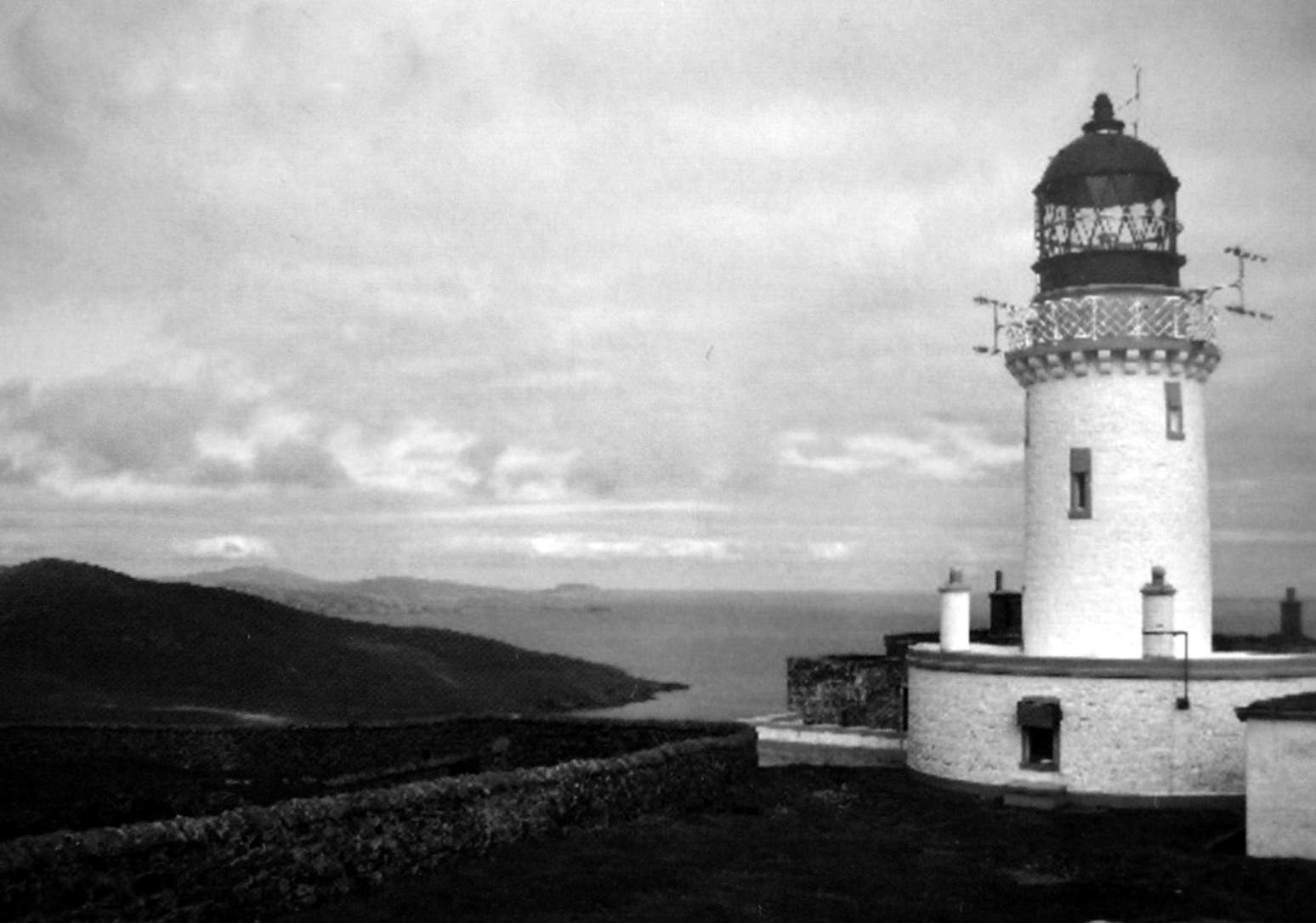 Tour Scotland: Old Photograph Barra Head Lighthouse Scotland