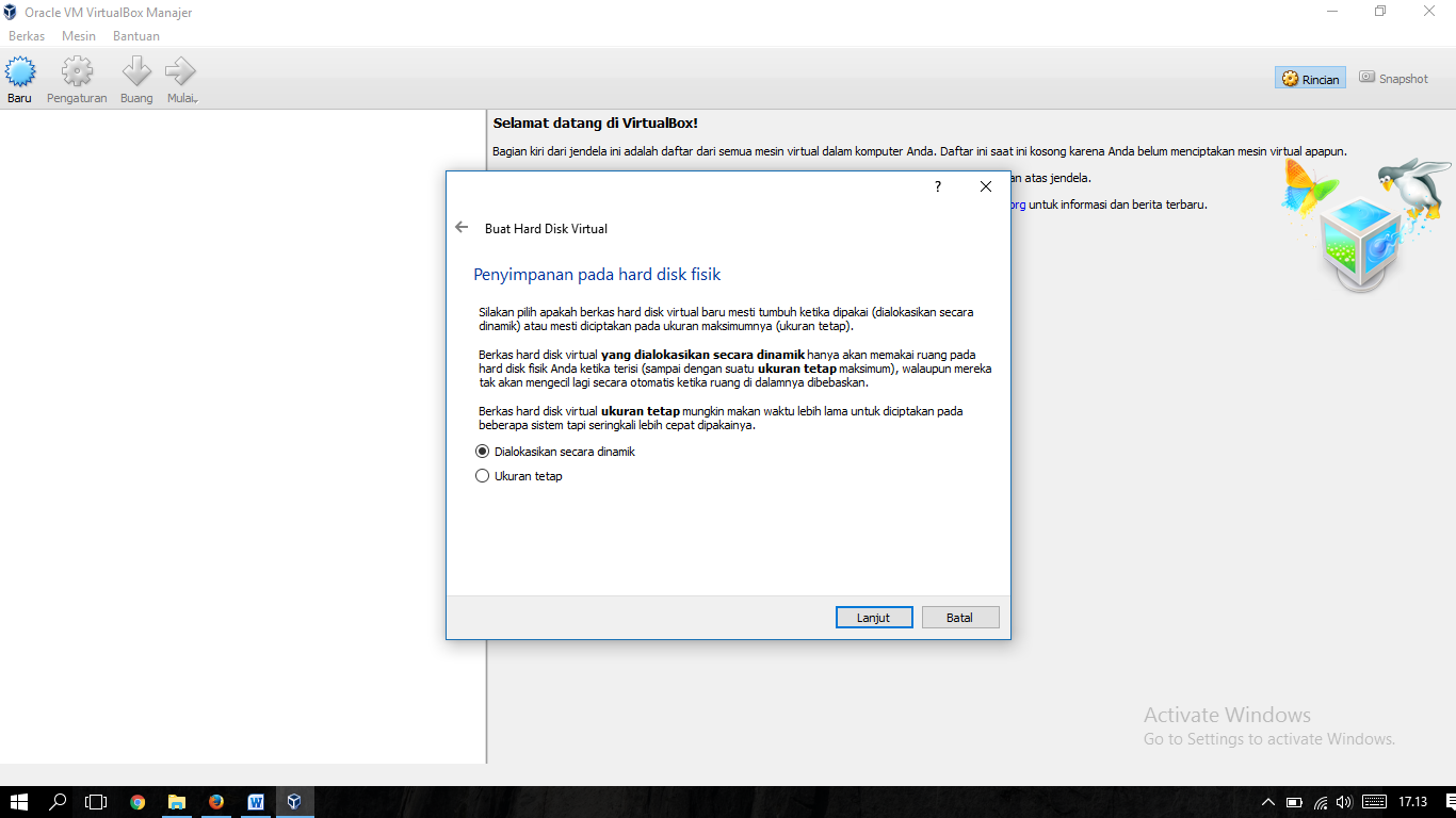 Tutorial Install Linux Debian Berbasis (CLI) melalui Virtual Box