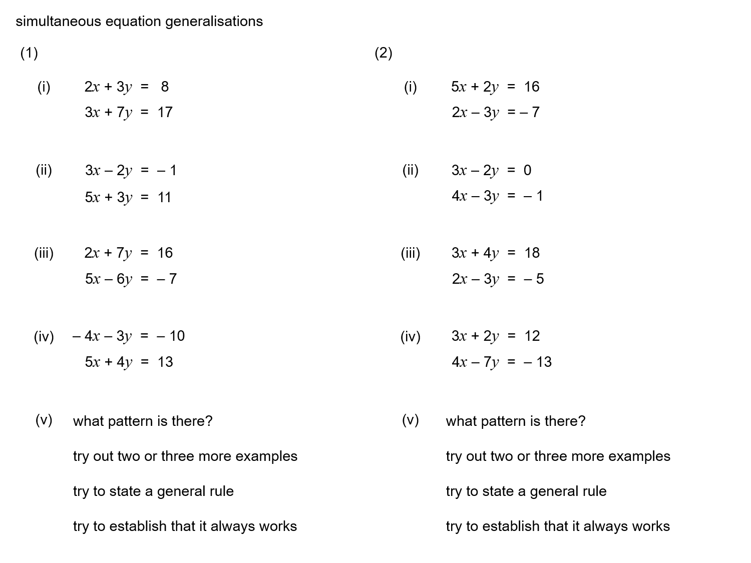 MEDIAN Don Steward mathematics teaching: simultaneous equations ...