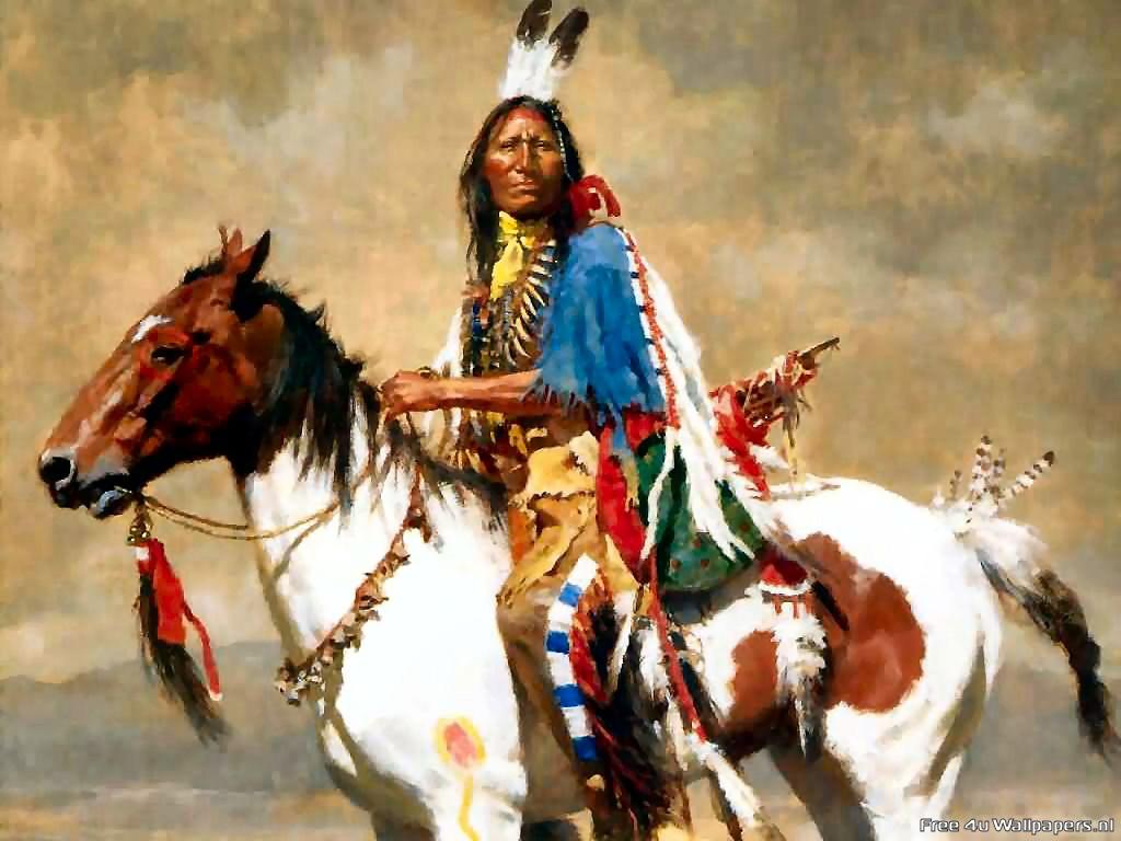 Indianie - mój sposób na życie: Indianie obrazy: wojownicy indiańscy