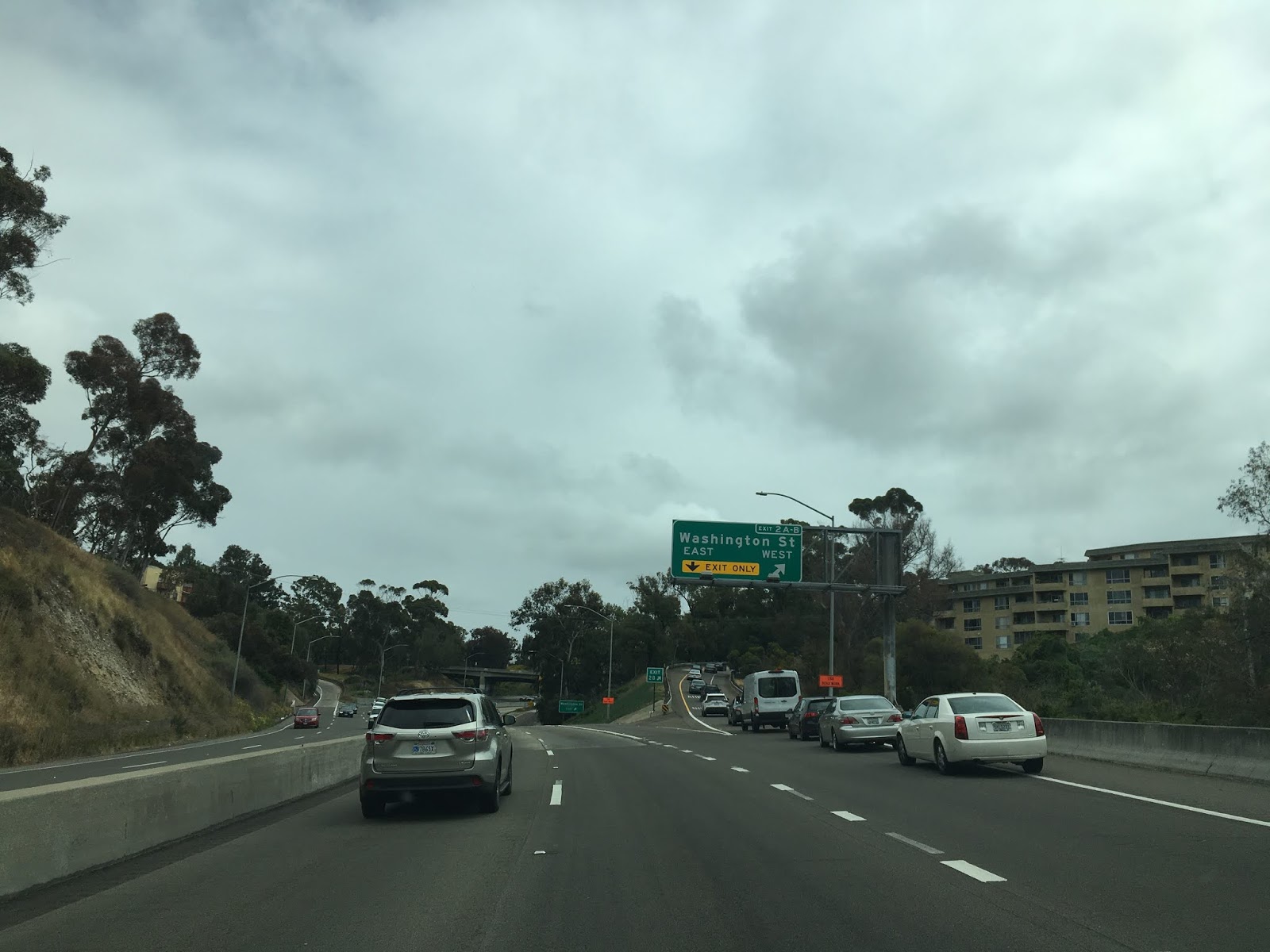 California State Route 163; Old US Route 80/395 on the Cabrillo Freeway