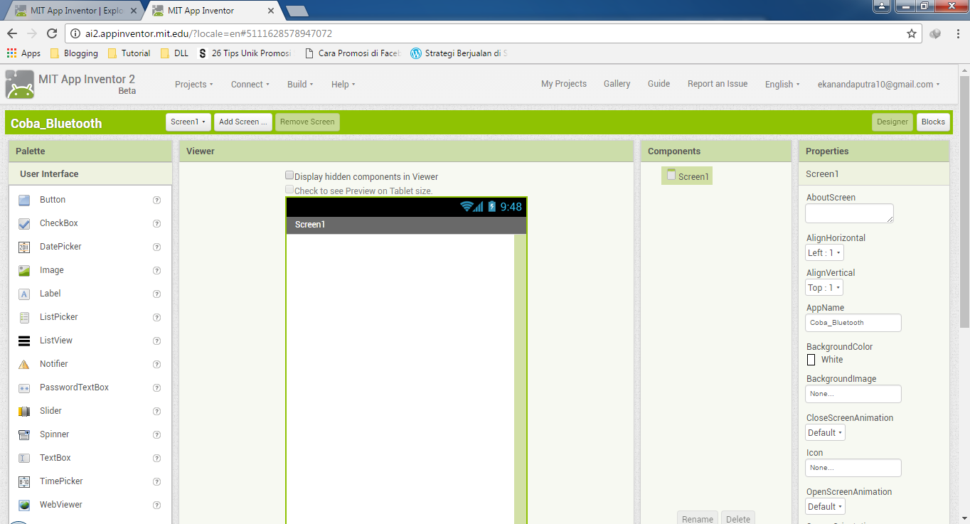 Tutorial Membuat Aplikasi Android Sederhana Menggunakan MIT App Invertor - Teman Koding