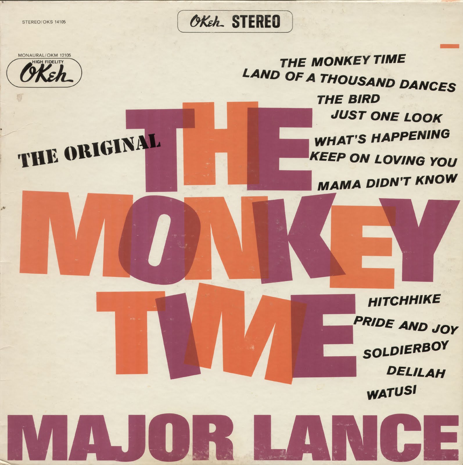 GENERAZIONI e "PICK-UP": MAJOR LANCE - THE MONKEY TIME (1963)