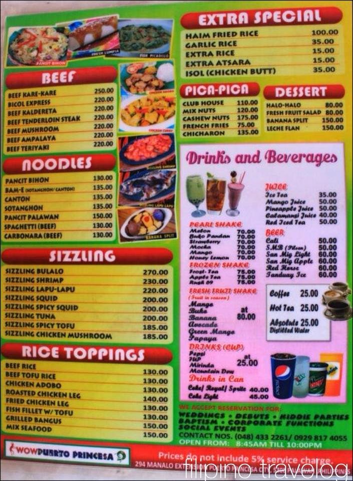 Filipino Travelog: 10 Top Places to Eat in Puerto Princesa: Haim ...