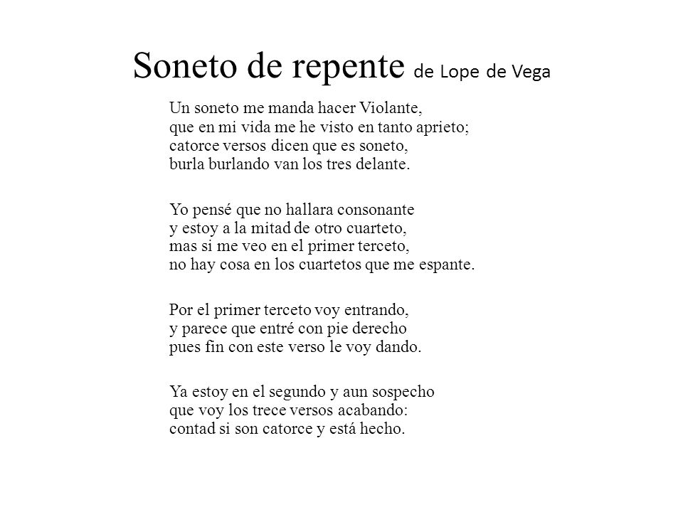 Un lugar para aprender. 6º Primaria: SONETO