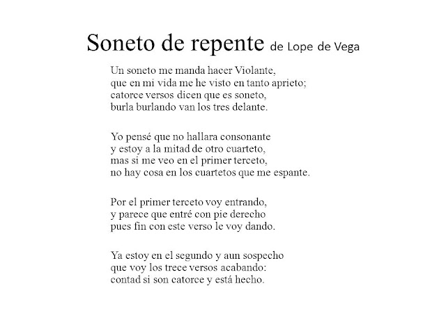 Un lugar para aprender. 6º Primaria: SONETO