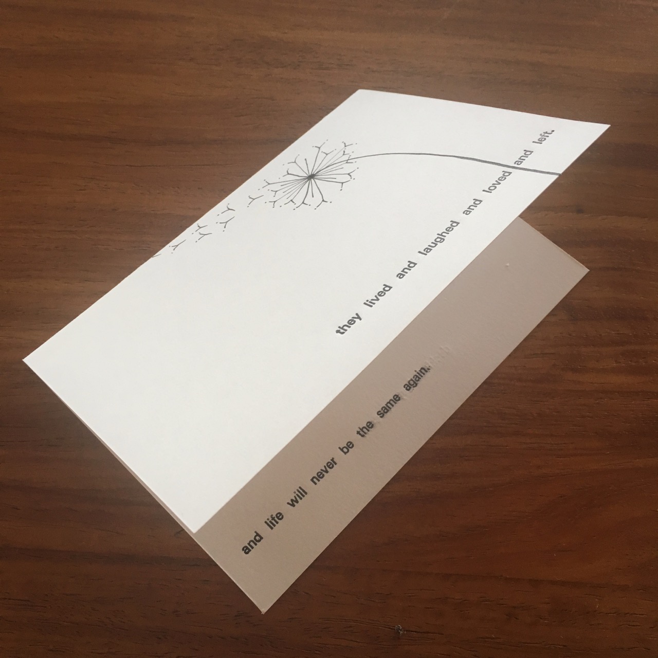 Paper Ponderings: Grief cards and another