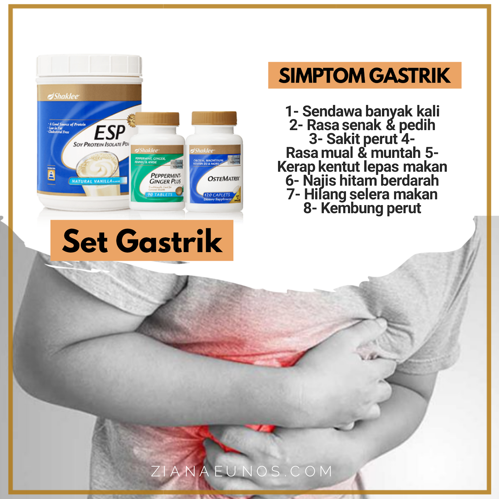 Testimoni ESP Shaklee Untuk Gastrik