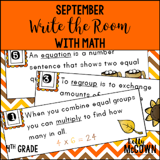 Kelly McCown: September WRITE THE ROOM with Math
