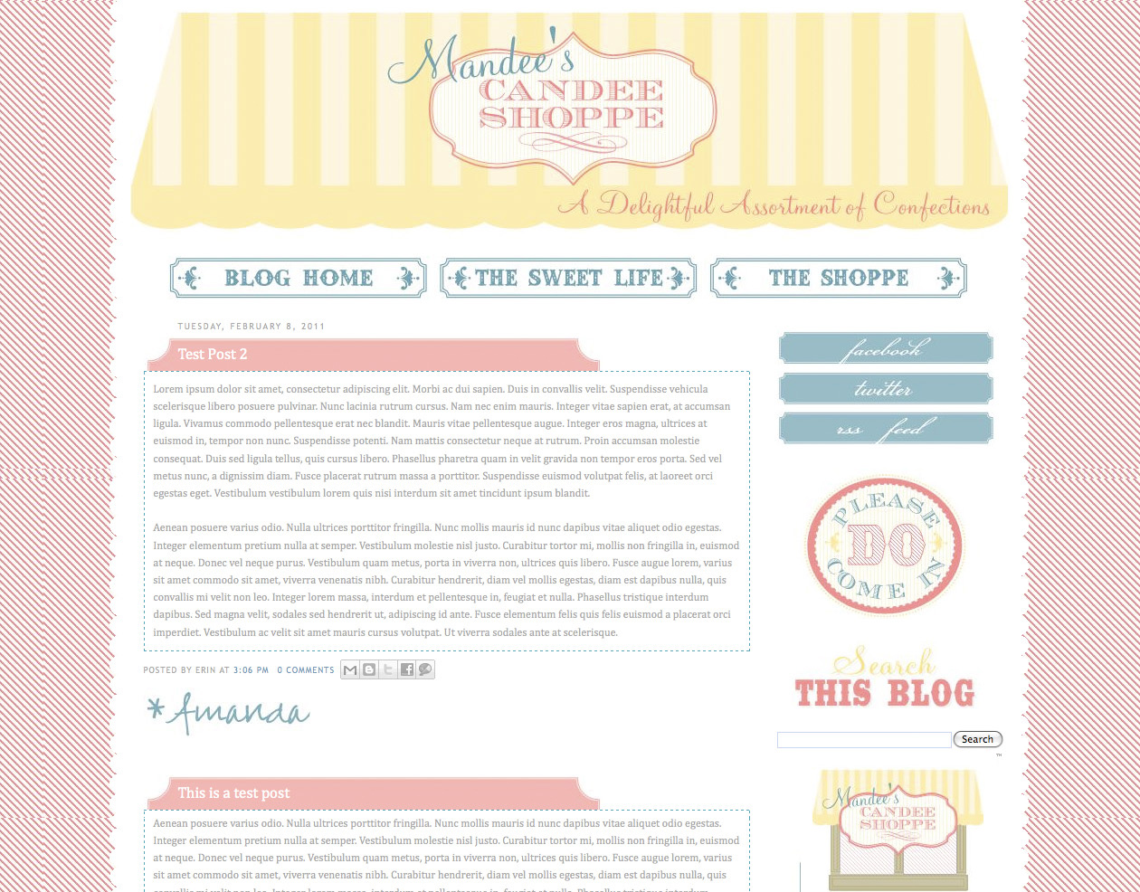 Smitten Blog Designs giveaway!