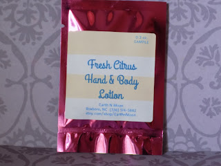 Earth N Moon: This Month's Sample: Fresh Citrus Lotion