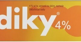 DIKY 4% - Aerozolem w bolesne miejsce | Porady lekowe