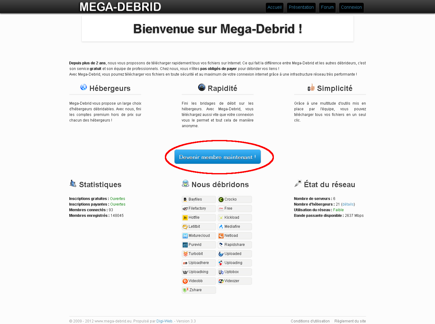 オンラインストレージで楽しもう: プレミアムリンクジェネレーター『mega-debrid』