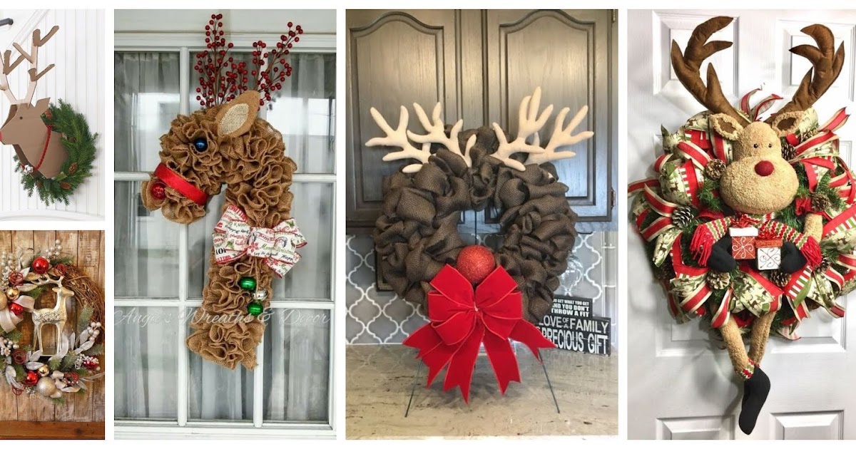 Haz lindas coronas navideñas con renos para decorar en esta navidad ...