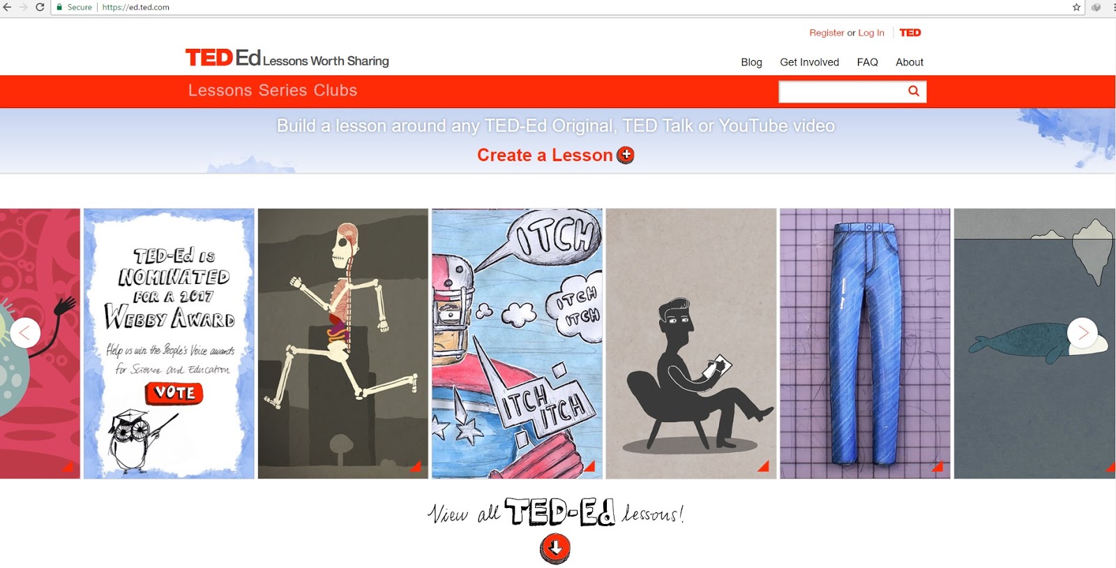 Make Lesson and Take Test with Ted-Ed