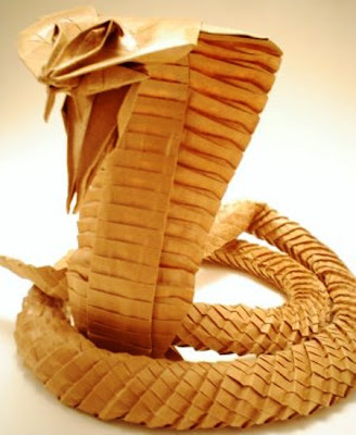 Origami Cobra 20 3D ~ origami instructions art and craft ideas
