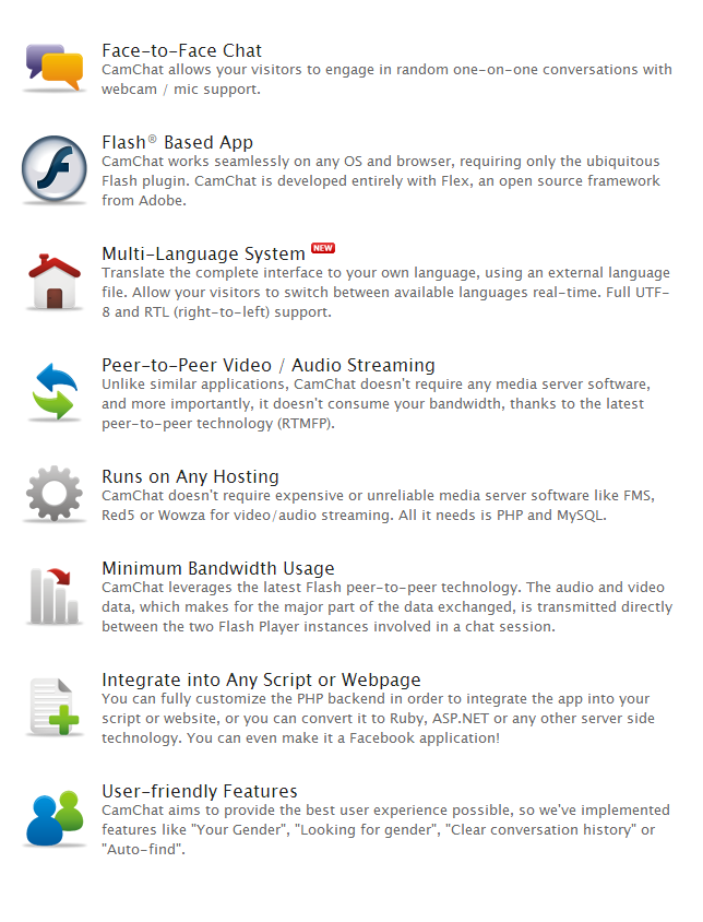 CamChat -ChatRoulette Clone Script