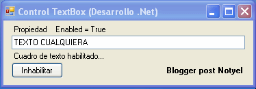 TextBox o Caja de texto | Desarrollo .Net
