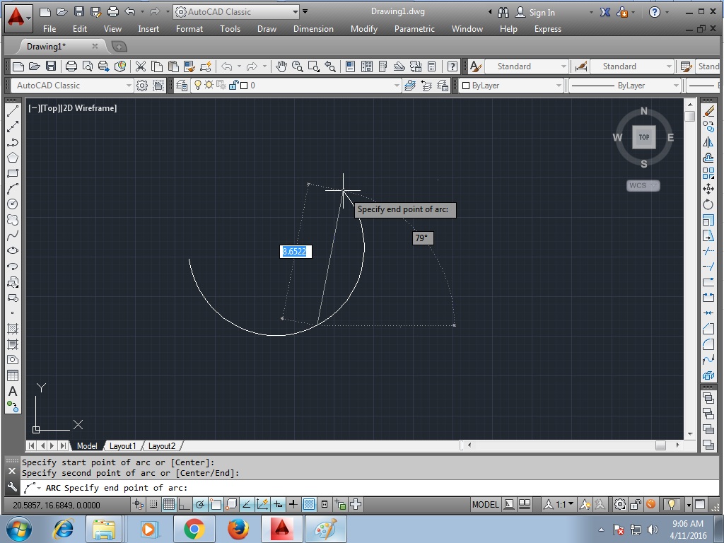 Draw an ARC in AutoCad - Mechanical-Master