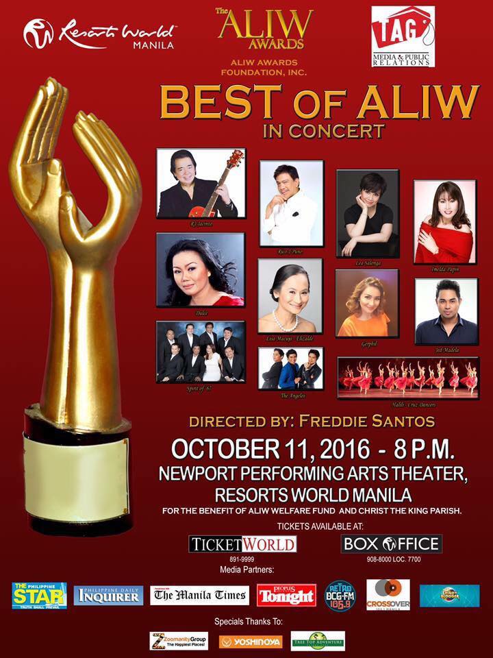 Best of Aliw in Concert Features Leah Salonga, Jed Madela, Dulce ...