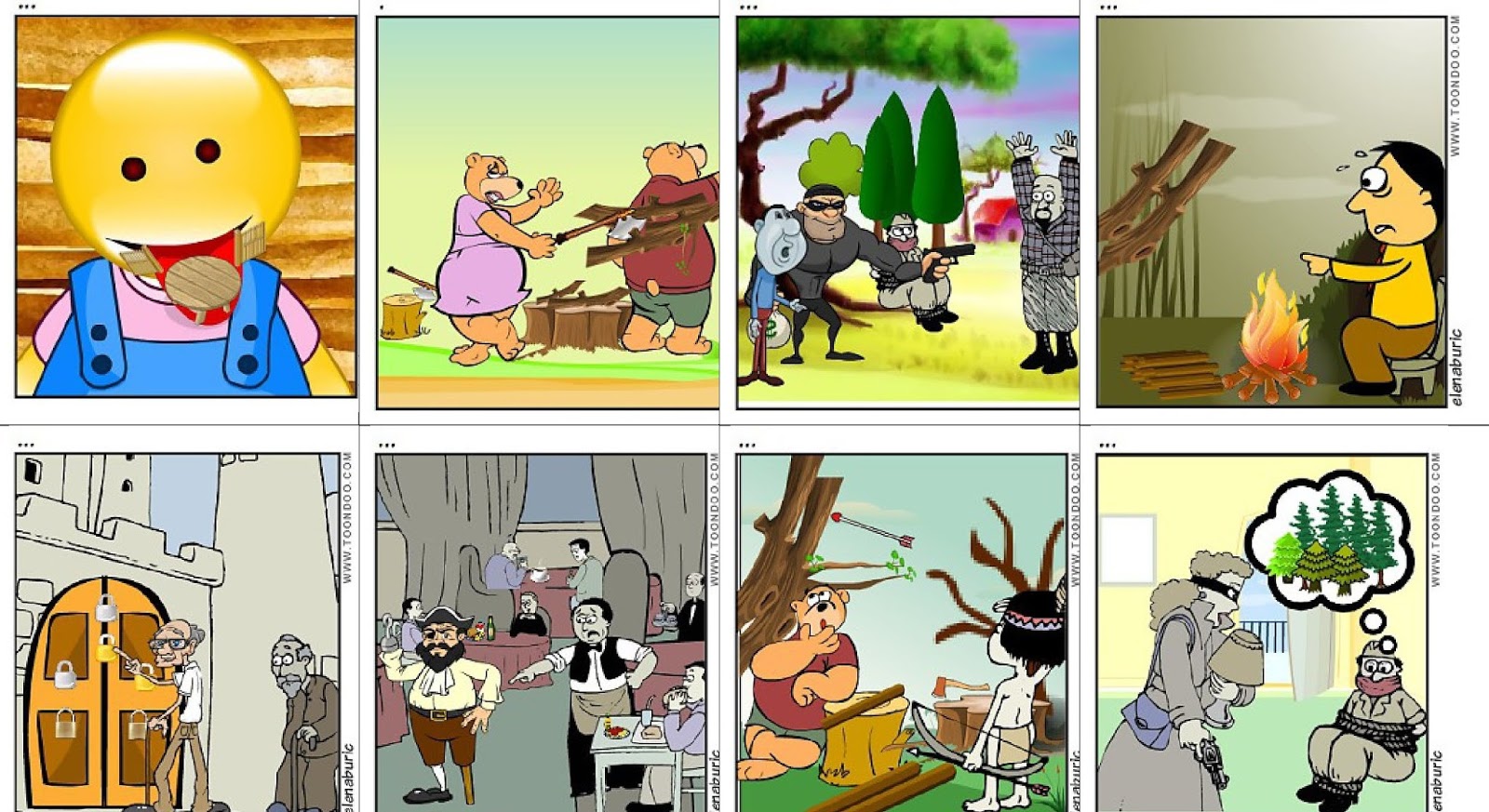 La classe de français: Expressions imagées avec le mot "bois". Cartes ...