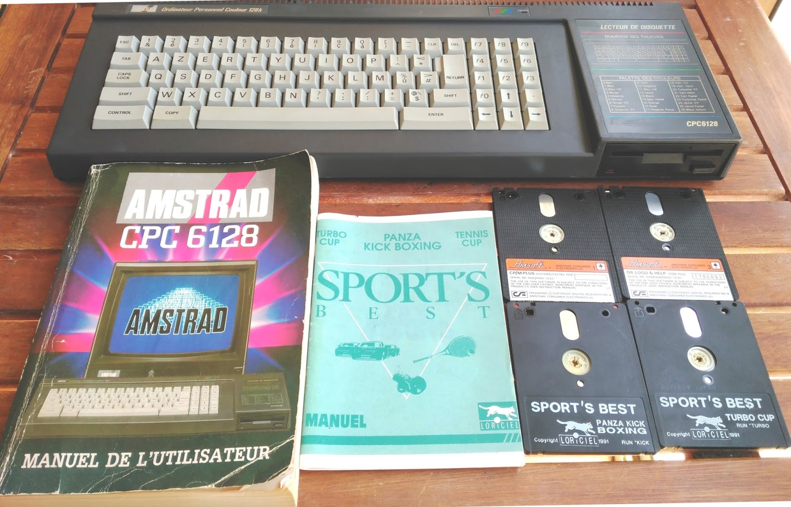 Retro Ordenadores Orty: Amstrad CPC 6128 (1988) con teclado "azerty ...