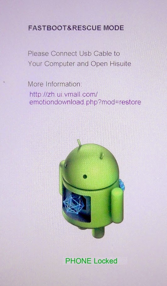 Huawei Y550 - looping "Fastboot & Rescue Mode - Phone Locked" - Data ...