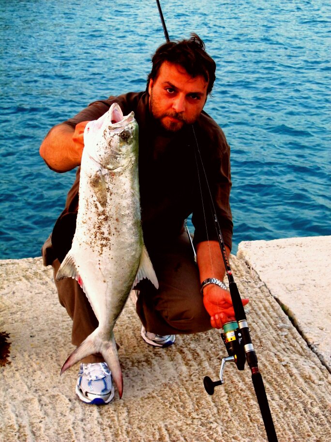 blue dreams fishing: Λίτσα ή lichia amia με shore jigging