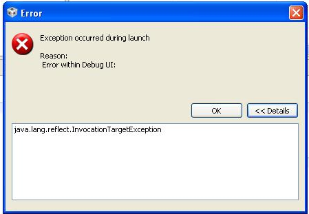 SW Dev. Notes: Error within Debug UI: java.lang.reflect ...