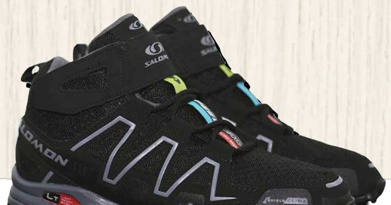 Sepatu Gunung Salomon High Hitam Hijau [SGH-002] | Omsepatu.com