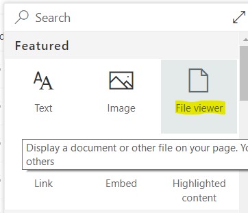 Note: If you're adding the File viewer web part for the first time, the ...